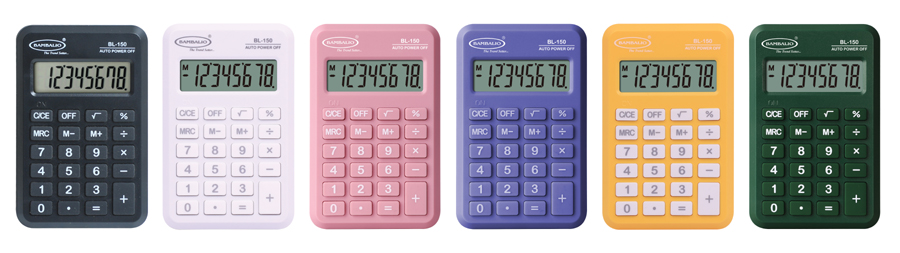 Products: Calculator, Open type Calculator, Jumbo Colour Calculator
