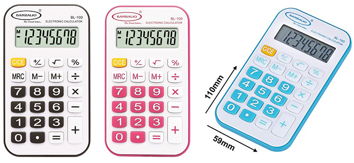 Products: Calculator, Open type Calculator, Jumbo Colour Calculator